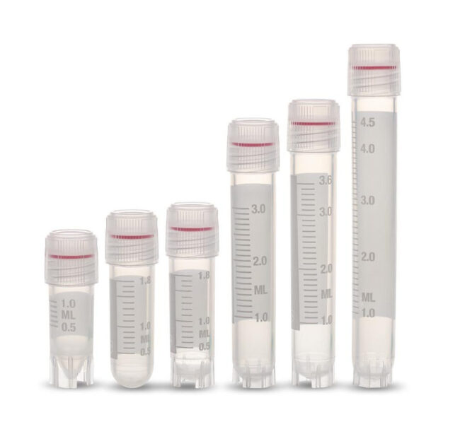 T308 Cryovial® External Thread with Lip & Silicone Washer Seal | Lab ...